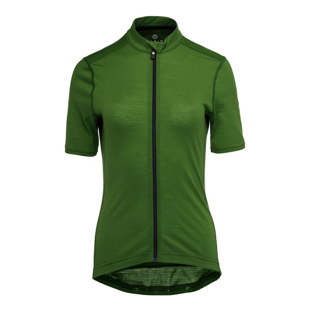 Womens Alpine Merino Blend Jersey (Vulpine Green/Classic Navy) | Vulpine