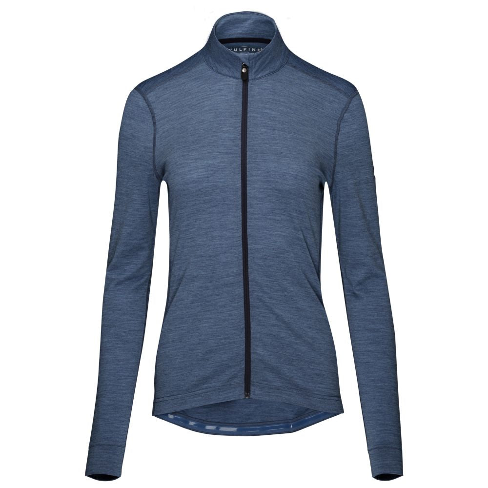 Vulpine | Womens Merino Blend Long Sleeve Alpine Jersey (Denim)