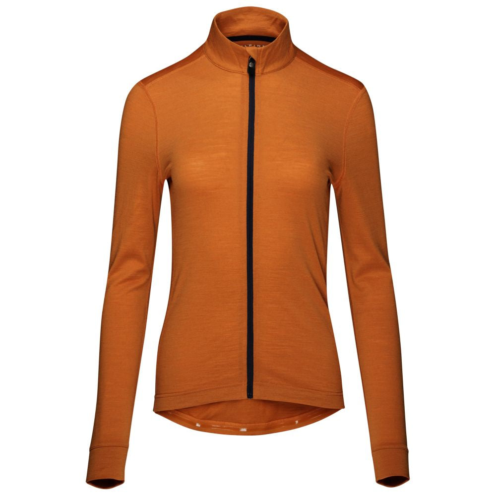 Vulpine | Womens Merino Blend Long Sleeve Alpine Jersey (Mustard)
